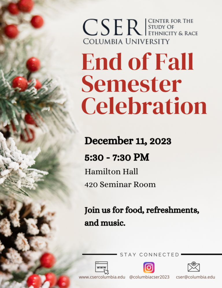 End of Fall Semester Celebration | CSER