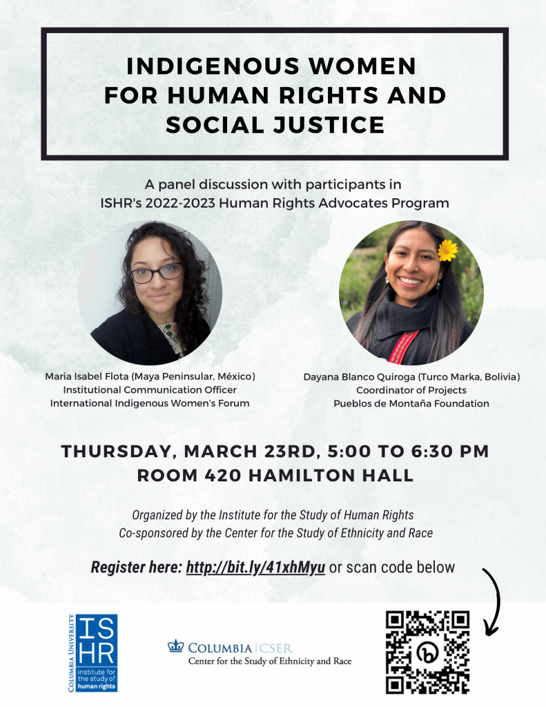 Indigenous Women for Human Rights and Social Justice | CSER