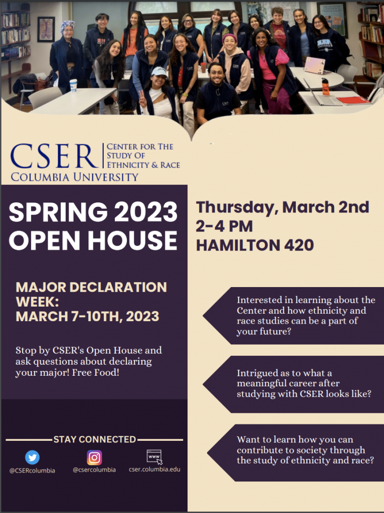 CSER Spring 2023 Open House | CSER