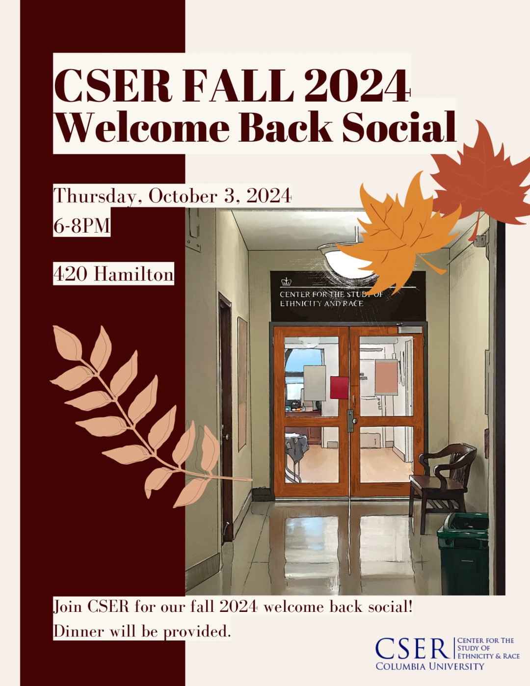 CSER Fall 2024 Welcome Back Social | CSER