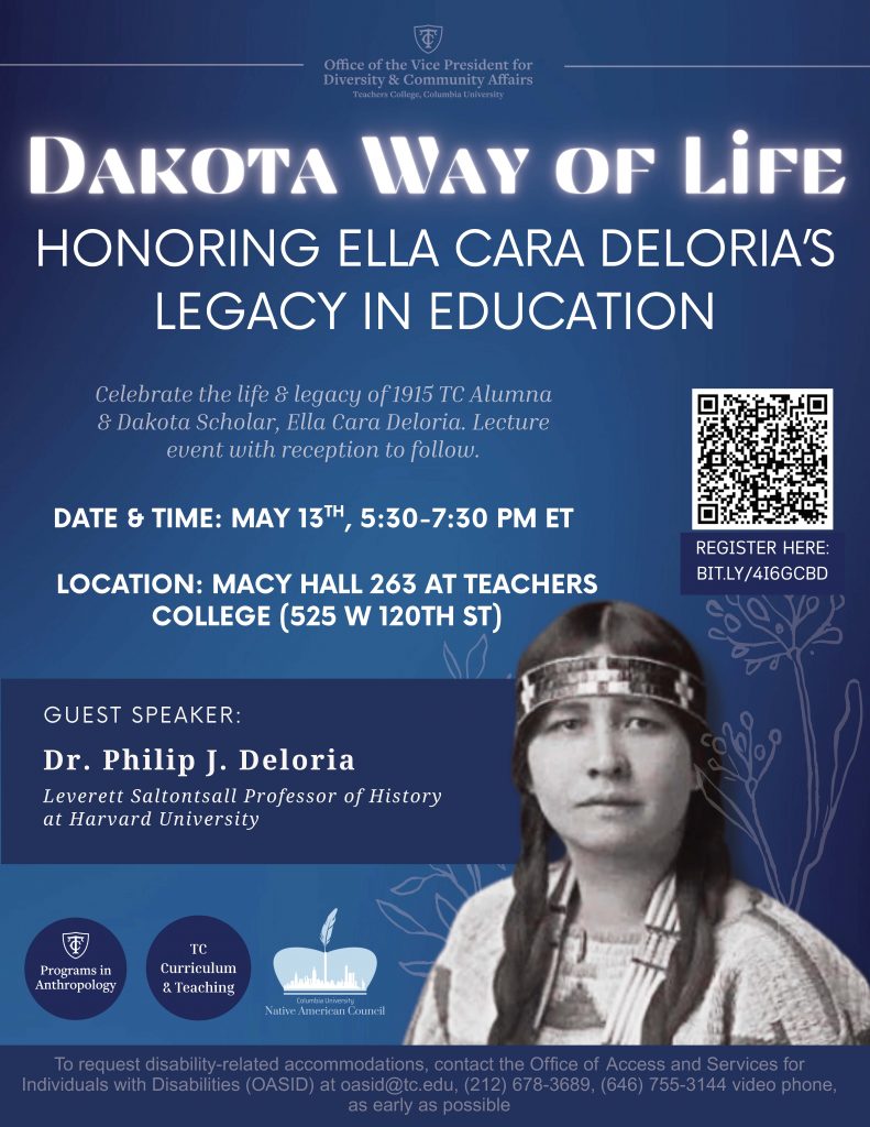 Dakota Way of Life: Lecture & Discussion Honoring 1915 TC Alumna Ella ...